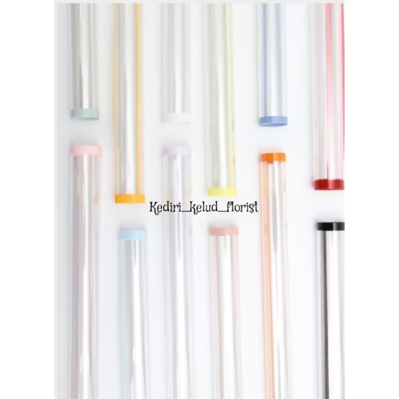 Jual Kertas Buket Bunga Transparan List Warna Free Packing 1 Lembar OPP ...