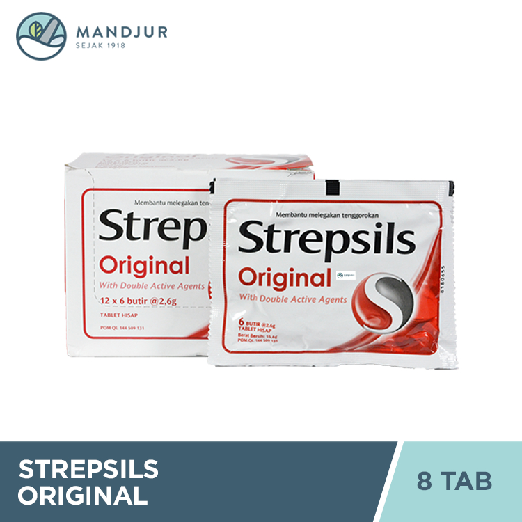 Jual Strepsils (Original) Sachet - Permen Pelega Sakit Tenggorokan ...