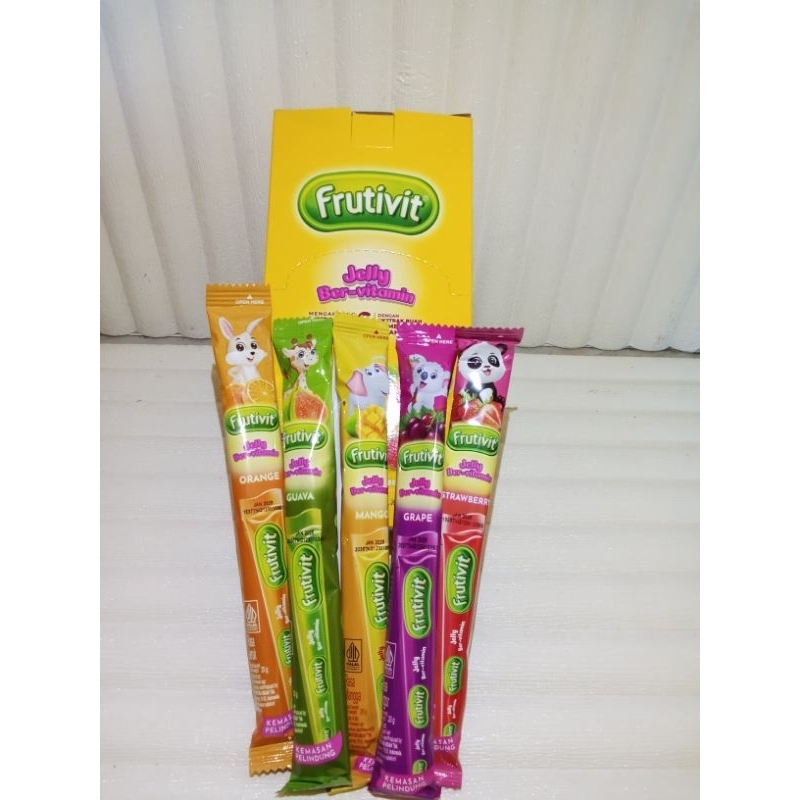 Jual jelly agar aneka rasa jelly frutivit isi 20 stik | Shopee Indonesia