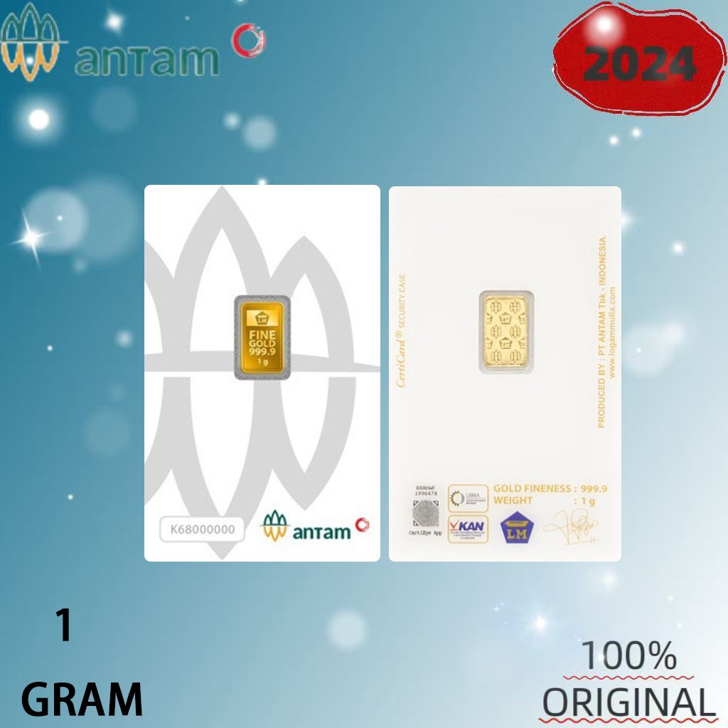 Jual Antam Emas 1 Gram Precious Metals Logam Mulia（LM）Reguler Seri 1 gr ...