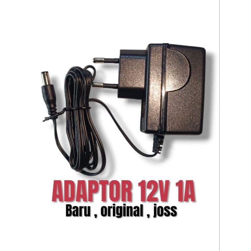 Jual BARU ADAPTOR ADAPTER POWER SUPPLY PSU 12 VOLT I AMPER 12V 1A UNTUK ...