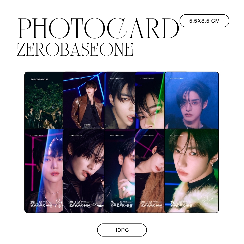 Jual PHOTOCARD ZB1 PARADISE ZEROBASEONE (ISI 10 PCS + LAMINASI 2 SISI) TANDA TANGAN TTD KPOP ...