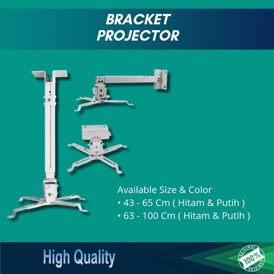 Jual Bracket Proyektor Gantung Universal Projector Braket Wall Ceiling ...