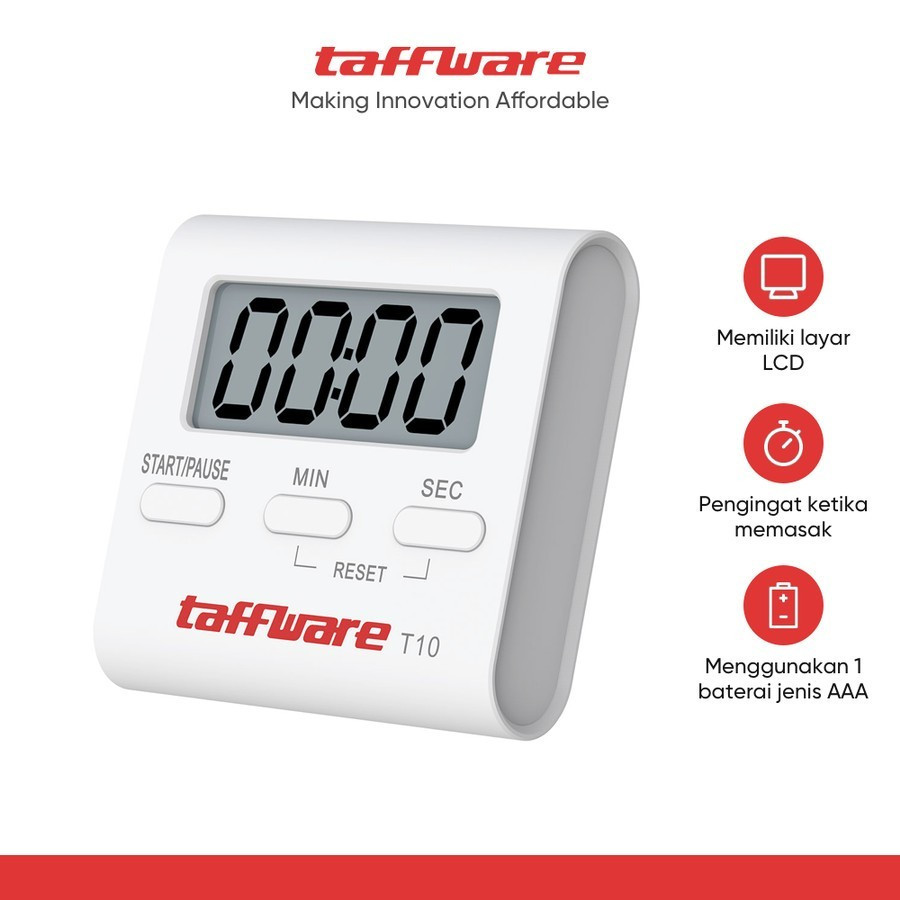 Jual Taffware T10 Kitchen Timer Digital Alarm Clock - Timer Masak Dapur ...