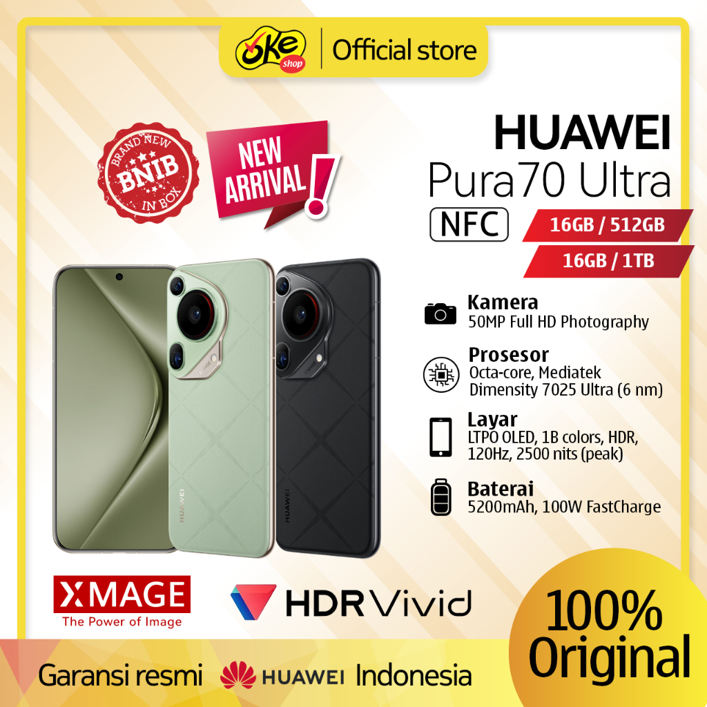 Jual HUAWEI Pura 70 Ultra Smartphone | Ultra Lighting Pop-out Camera ...