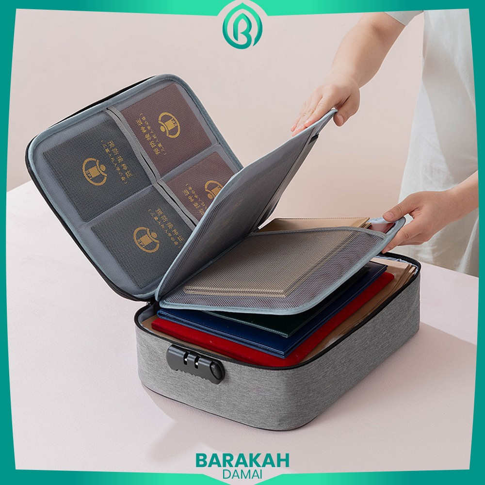 Jual Tempat Penyimpanan File Dokumen Penting Portable / Tas Dokumen ...