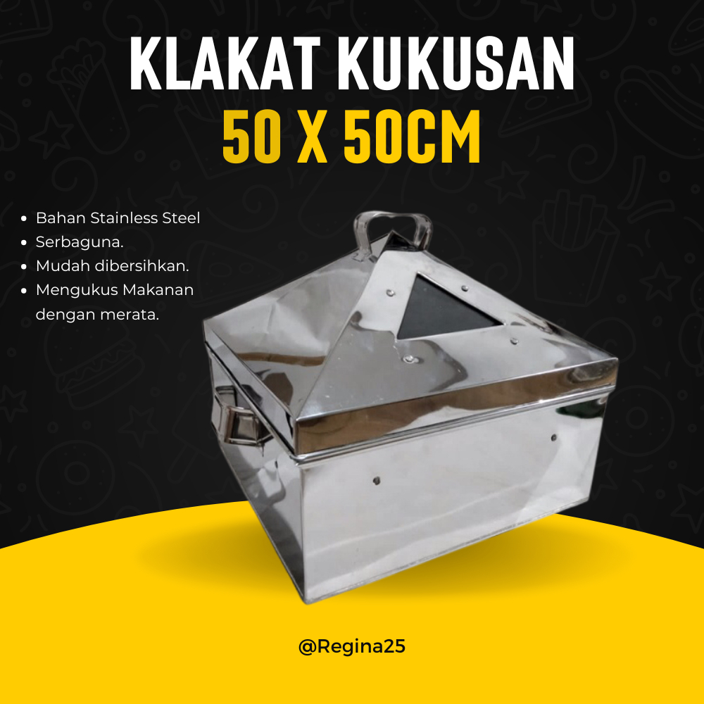 Jual Klakat Kukusan Stainless Ukuran 50x50cm Kelakat 50cm Alat Kukus ...
