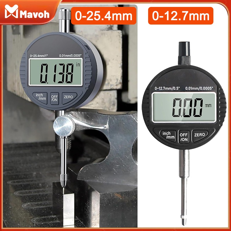 Jual Digital Dial Indikator 0~12.7mm 2~25.4mm Dial Gauge Dial Micrometer 0.01mm Electrical ...