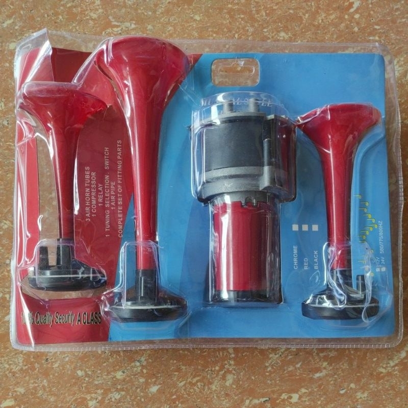 Jual Klakson horn MODEL trompet terompet MOBIL telolet 2 dan 3 corong ...