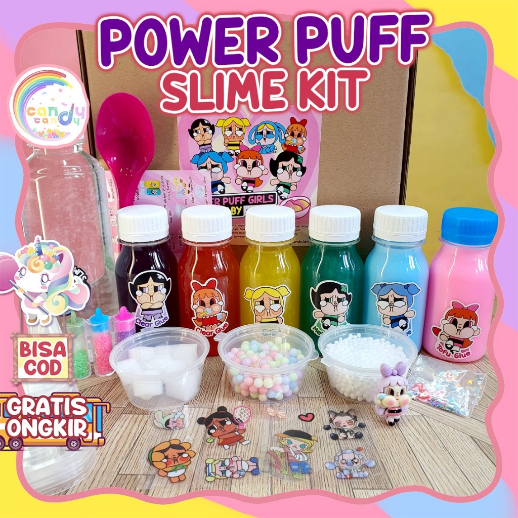 Jual Slime Kit Murah&lengkap Power Puff | Shopee Indonesia