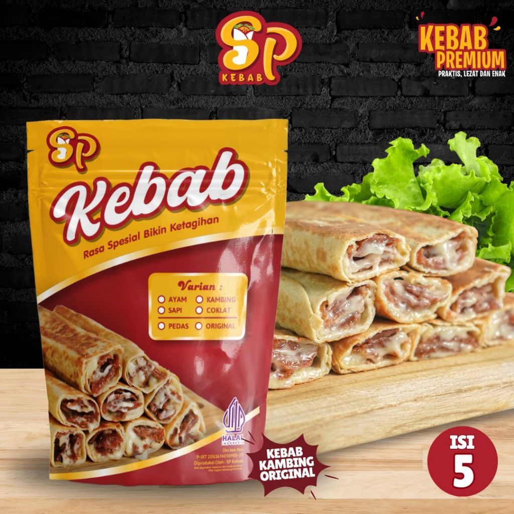 Jual KEBAB FROZEN TERLARIS SPkebab Daging Kambing - KEBAB SEDANG ISI 5 ...