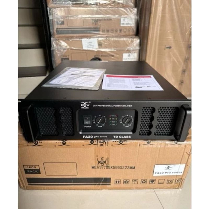 Jual POWER AMPLIFIER RDW FA20pro Original 2x3000watt class TD | Shopee ...