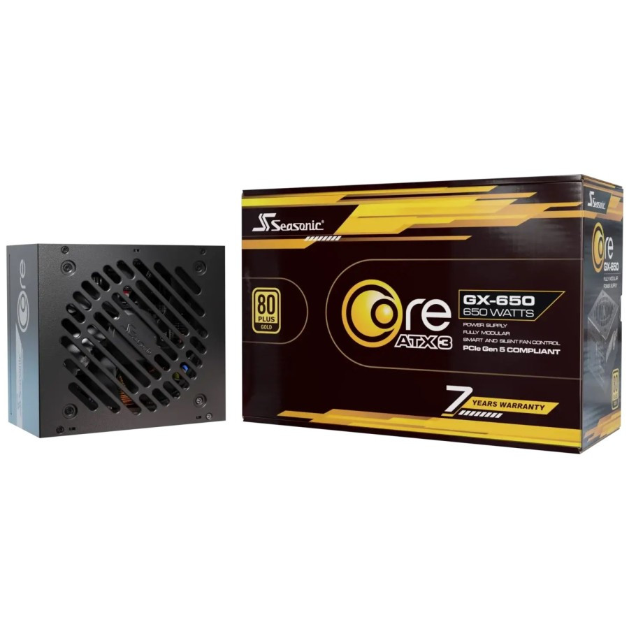 Jual POWER SUPPLY PSU SEASONIC CORE GX-650 PCIE 5.1 ATX 3.1 650W 80+ GOLD FULL MODULAR | Shopee ...