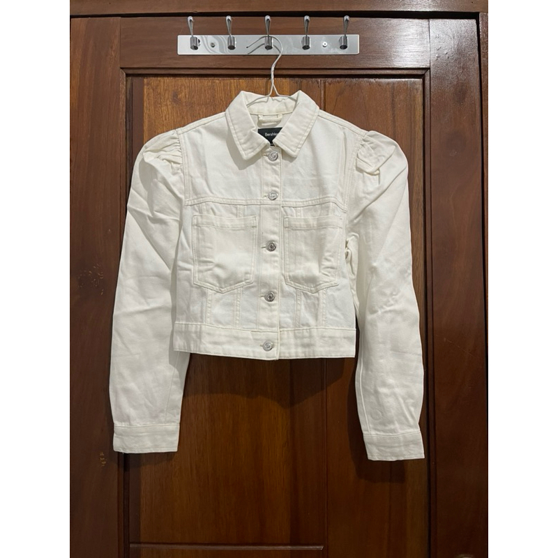 Jual BERSKHA DENIM JEANS WHITE PUTIH PUFFY | Shopee Indonesia