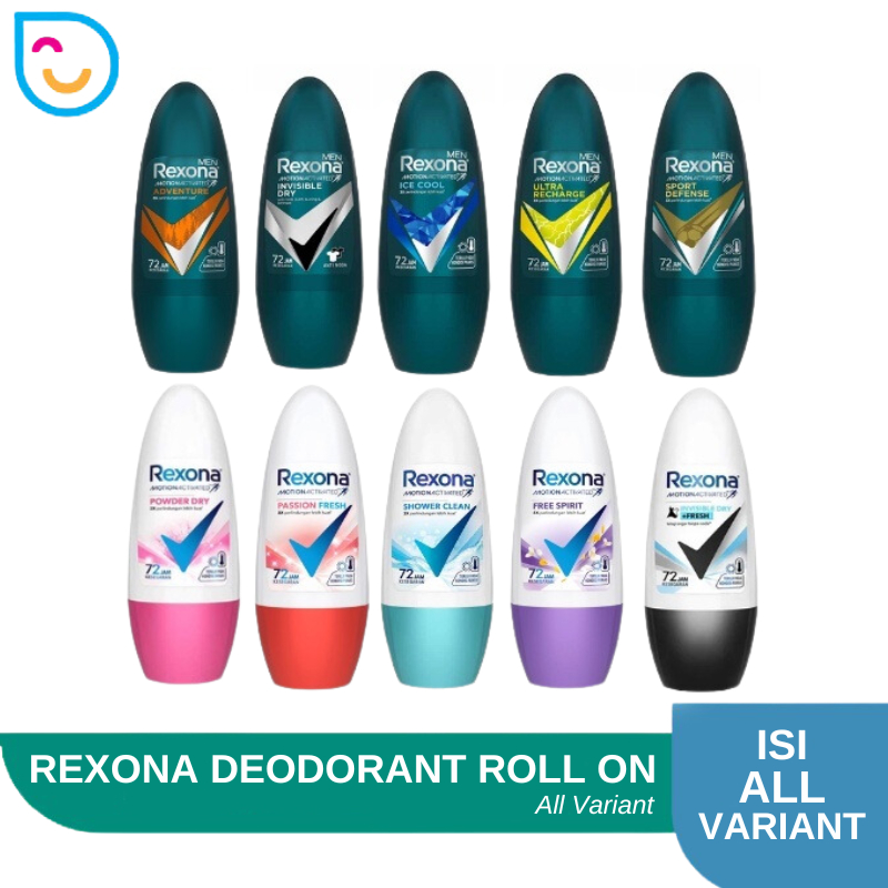 Jual Rexona Men & Women Deodorant Roll On 45 ml All Varian | Shopee Indonesia