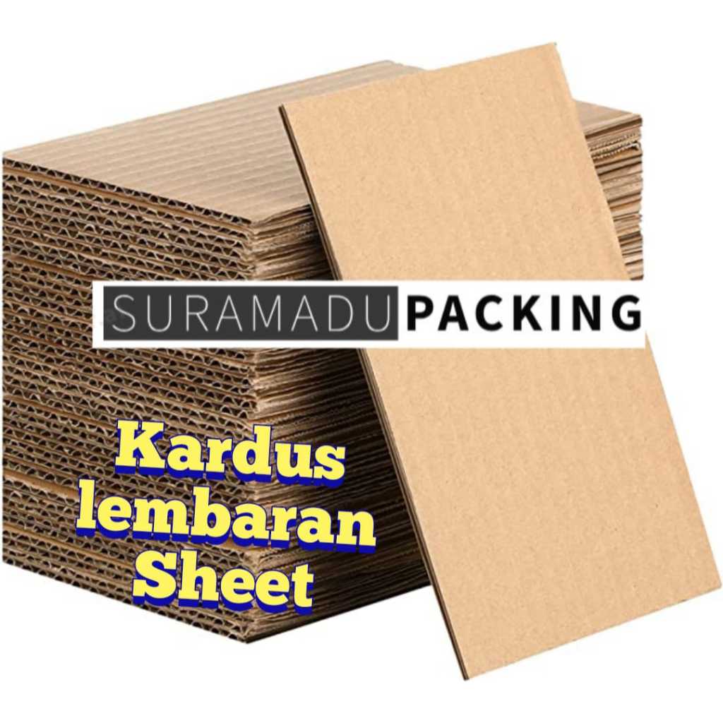 Jual KARDUS SHEET 16x24 cm / 24x16 cm Kardus Lembaran Polos / Kardus ...