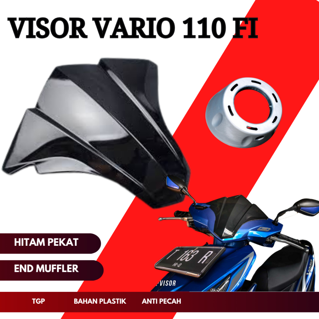 Jual VISOR VARIO 110 FI visor windshield honda vario 125 fi techno old ...