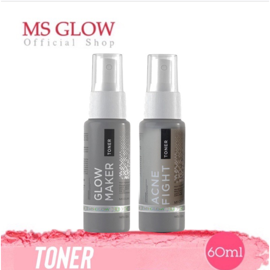 Jual TONER MS GLOW - GLOW MAKER TONER - ACNE FIGHT TONER | Shopee Indonesia