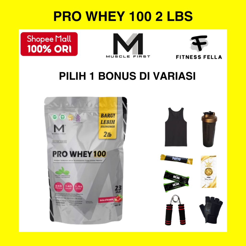 Jual M1 Muscle First Pro Whey 100 2lbs 23 Servings Whey Protein ...