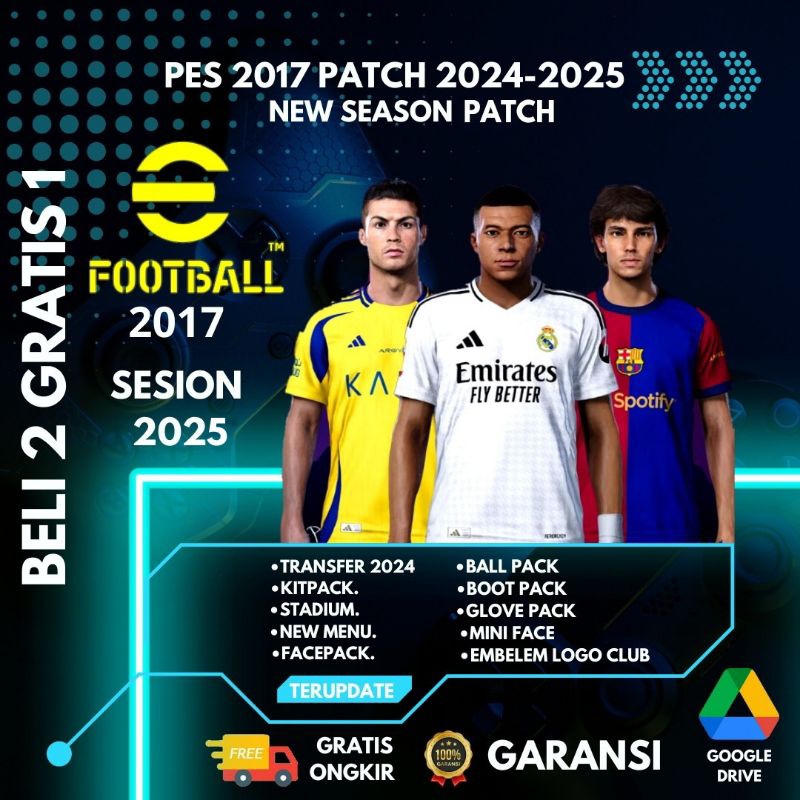 Jual PES 2017 LATEST + PATCH 2025 | PC/LAPTOP GAMES | Shopee Indonesia