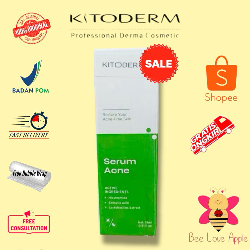 Jual Kitoderm Serum Acne | Shopee Indonesia