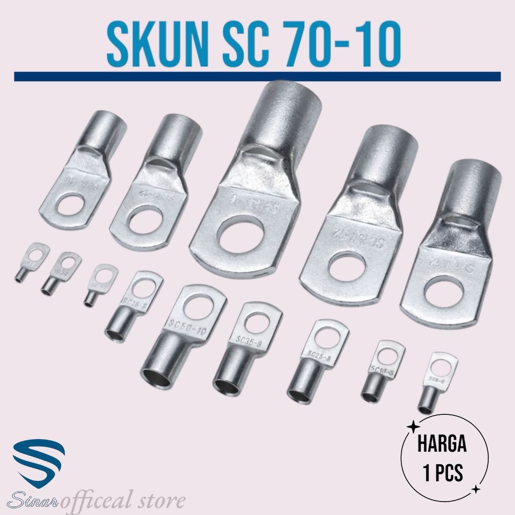 Jual SKUN SC 70-10/SKUN/KABEL SKUN TEMBAGA MERAH/TERMINAL COPPER CABLE/SC 70-10 | Shopee Indonesia