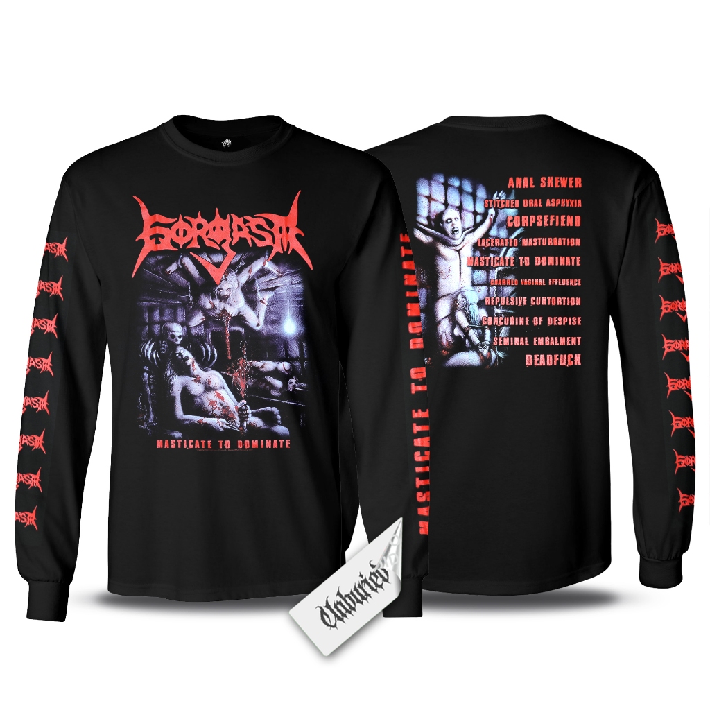 Jual Long Sleeve - Gorgasm - Masticate to Dominate | Shopee Indonesia