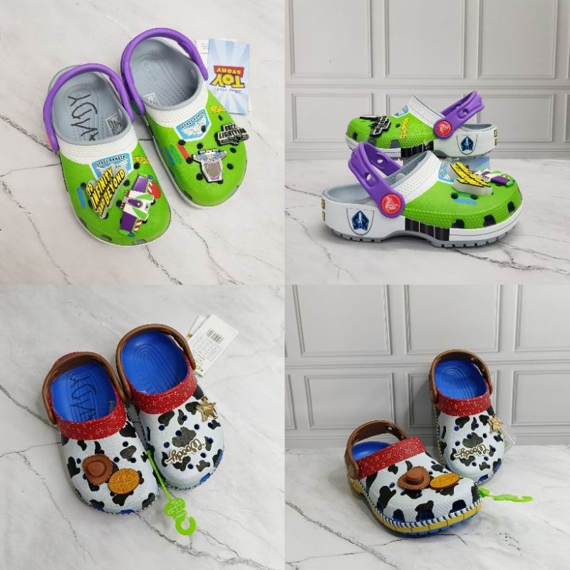 Jual Toy Story Buzz And Woody Clog Kids And Junior (include Jibbitz ...