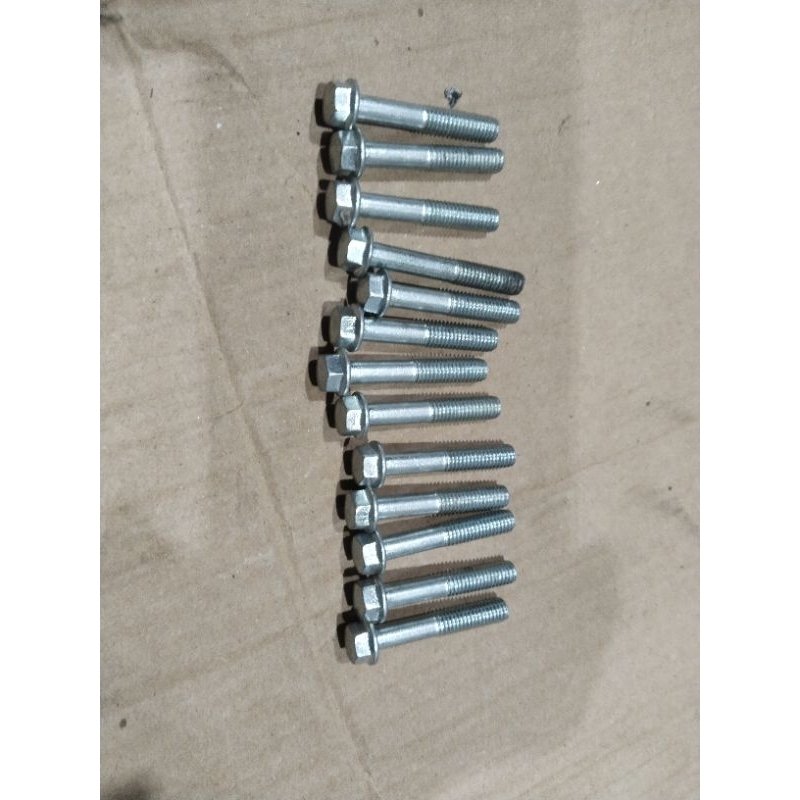 Jual baut cvt blok mesin(baut pas 8)baut topi/putih | Shopee Indonesia