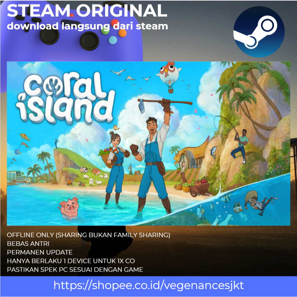 Jual CORAL ISLAND PC Game Sharing Original + Latest Update | Shopee ...