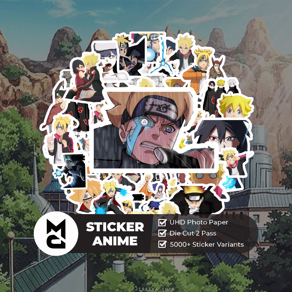 Jual Sticker Anime Boruto Part #1 Sticker Aesthetic Lucu Sticker Helm ...