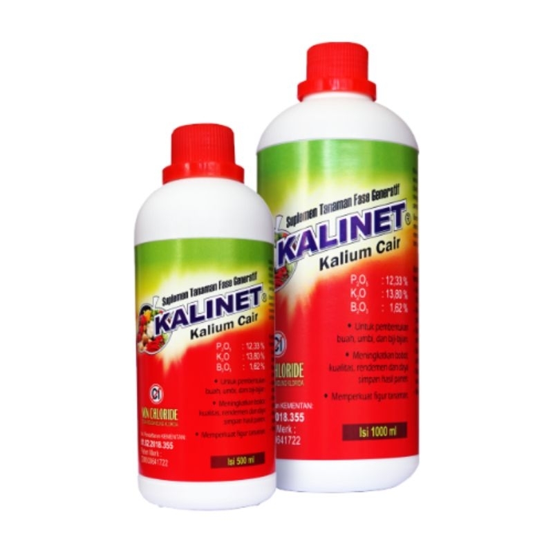 Jual Pupuk Kalium Cair KALINET 1 Liter Pembuahan Generatif Tanaman ...