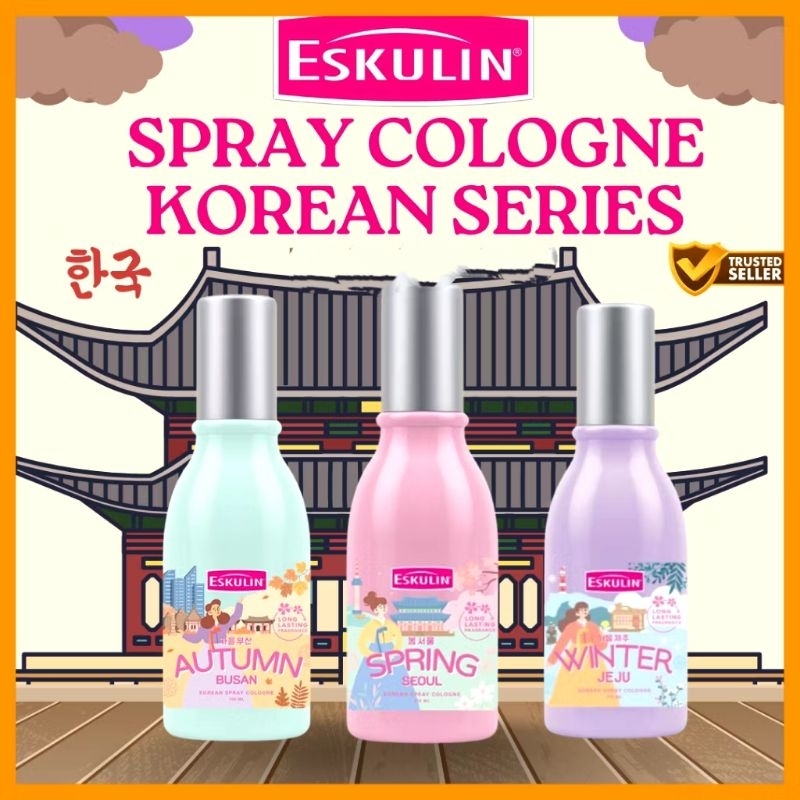 Jual ESKULIN spray cologne korean series 110 ml | spring seoul | autumn ...