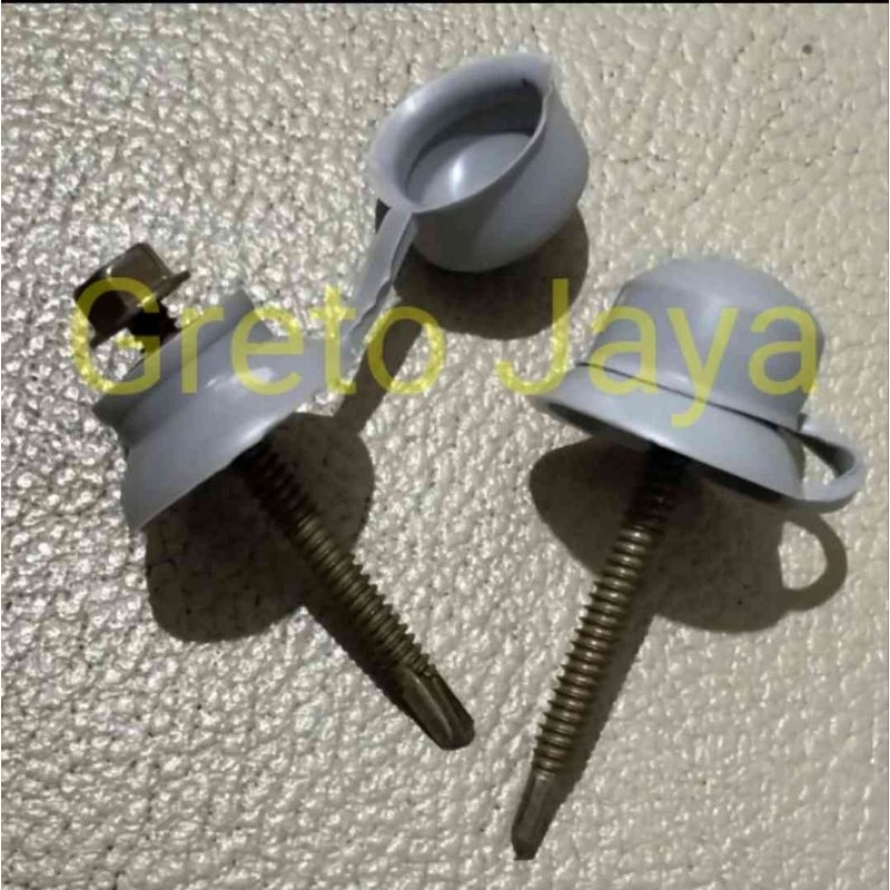 Jual ( 10 Pcs ) Dop Tutup Kepala Baut Roofing Drilling Rofing Plastik ...