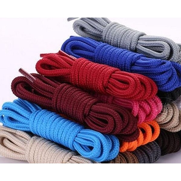 Jual Tali Sepatu Bulat Polos Warn Warni 80cm dan 110cm | Shopee Indonesia