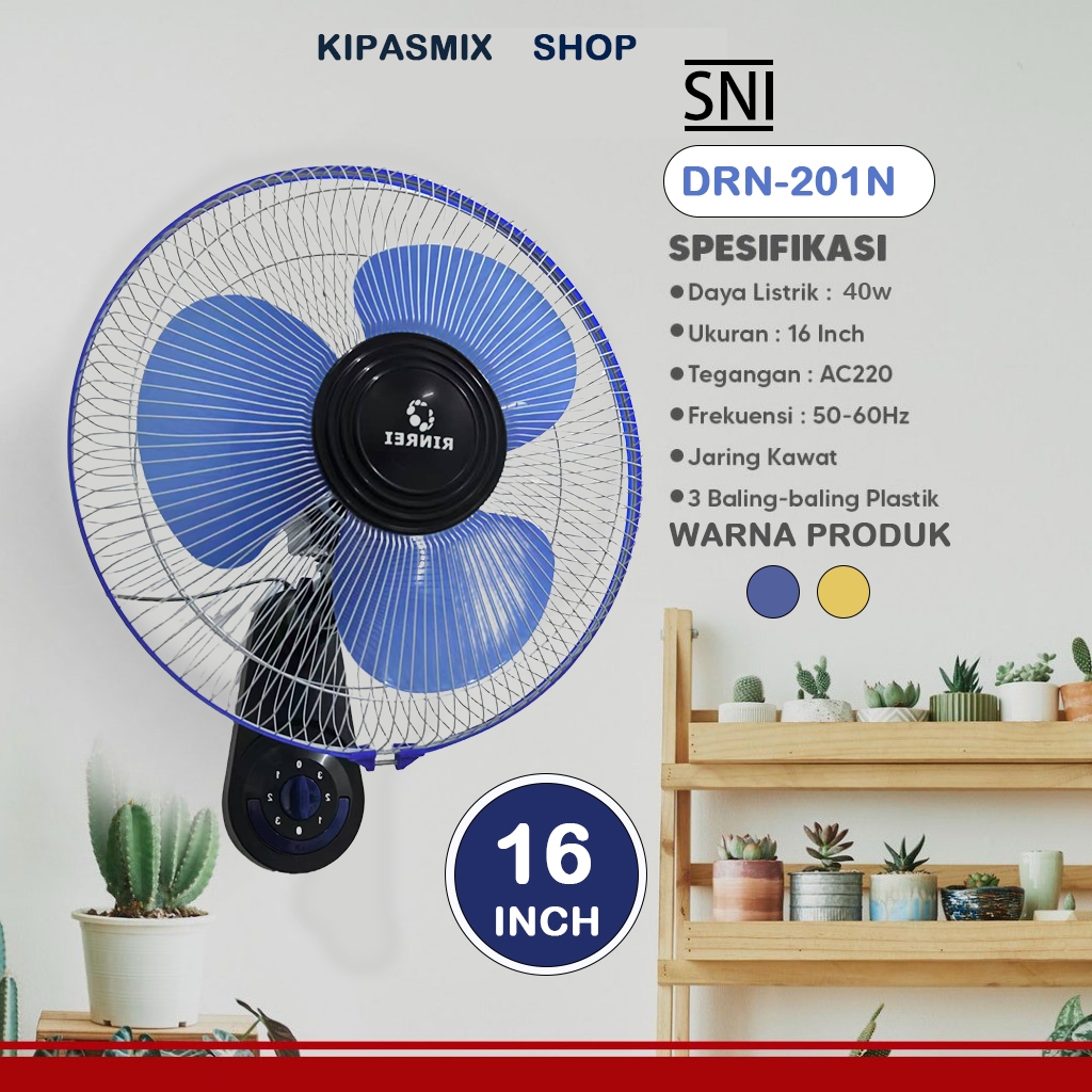 Jual COD Kipas Angin Dinding 12Inc/Kipas Meja 2 In 112Inc RINREI SNI dan WARNA RANDOM 16 Inch ...