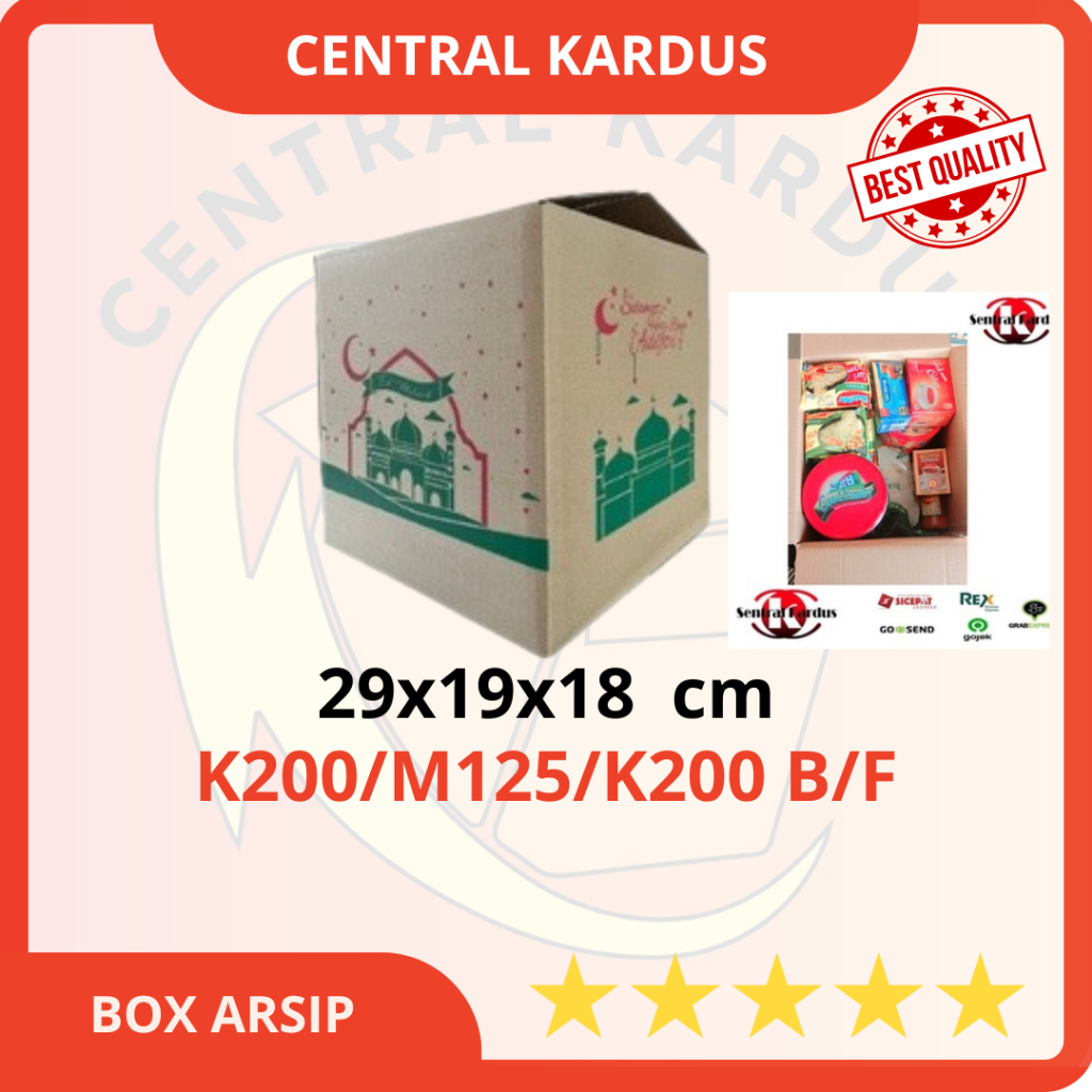 Jual (ISI 10 PCS)NEW kardus sembako parcel lebaran uk.30x30x30cm HIJAU ...