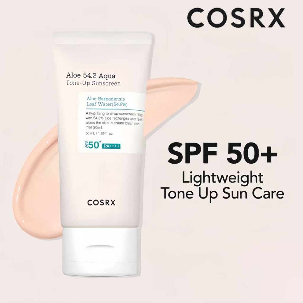 Jual COSRX Aloe 54.2 Aqua Tone-up Sunscreen SPF 50+ PA++++ 50ml / COSRX Aloe Sunscreen | Shopee ...