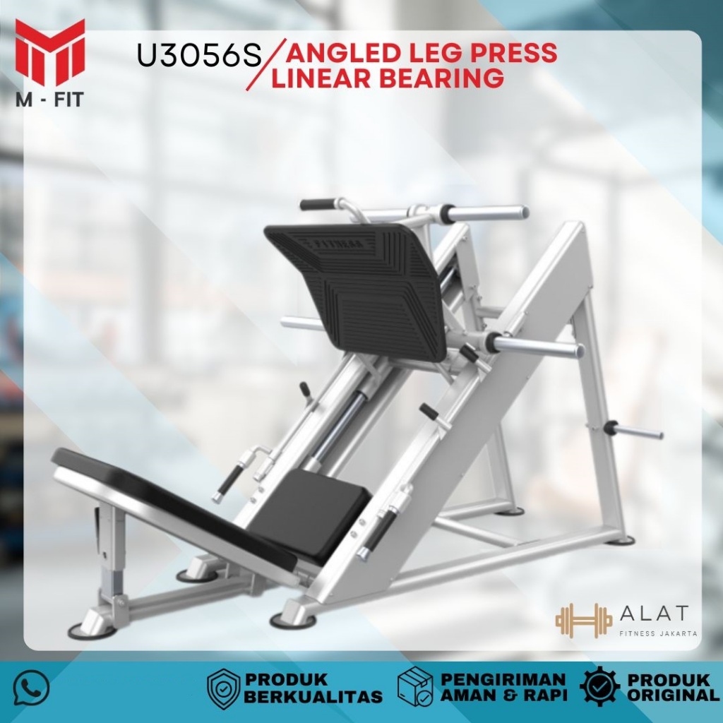 Jual Alat Fitness Komersil Angled Leg Press Linear Bearing-Jakarta ...