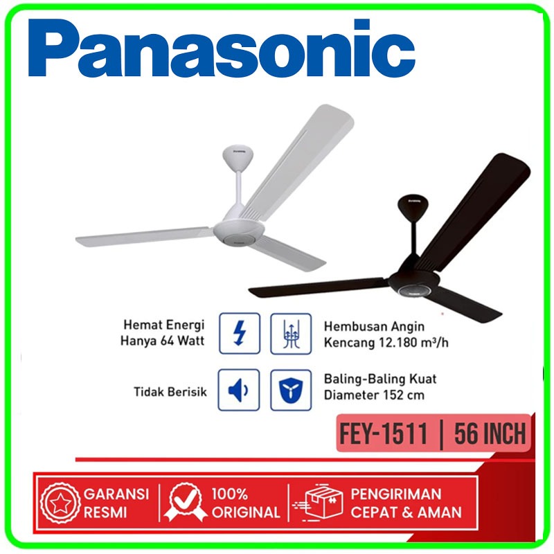 Jual KIPAS ANGIN BALING PLAFON PANASONIC FEY - 1511W KIPAS ANGIN LANGIT ...