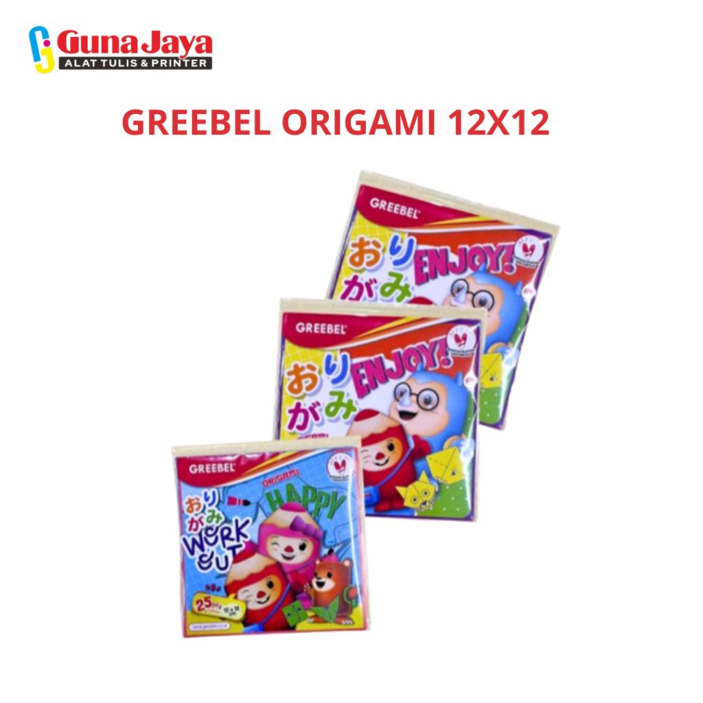 Jual GREEBEL ORIGAMI 12X12 - Kertas Origami 12x12 cm Paper Craft 5 ...