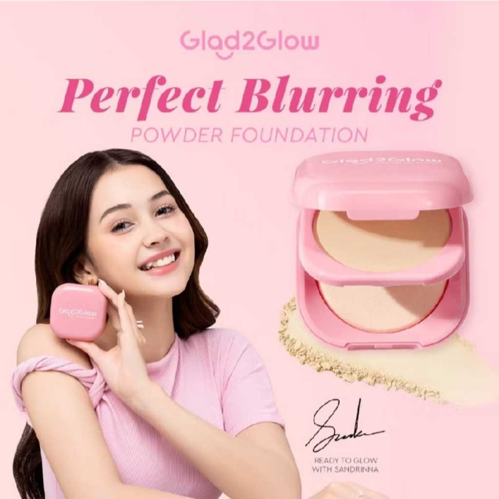Jual GLAD2GLOW PERFECT BLURRING POWDER FOUNDATION 7,5g (NEW PACKAGING ...
