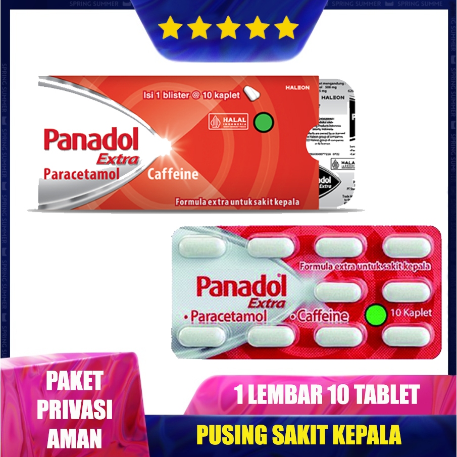 Jual Panadol Extra Merah Obat Meringankan Pusing Demam Panas Sakit ...