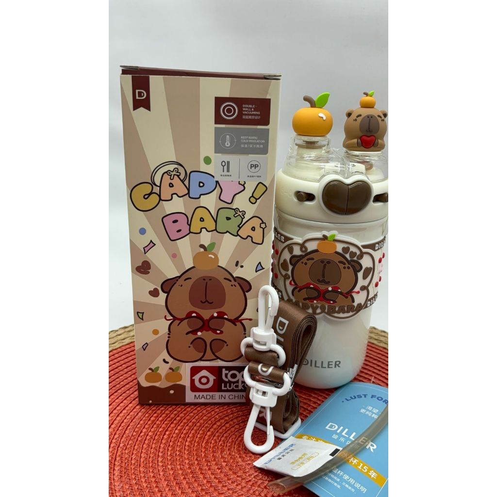 Jual (PO) Diller Capybara Cup 520ML / Tumbler Capybara / Vacuum Cup ...