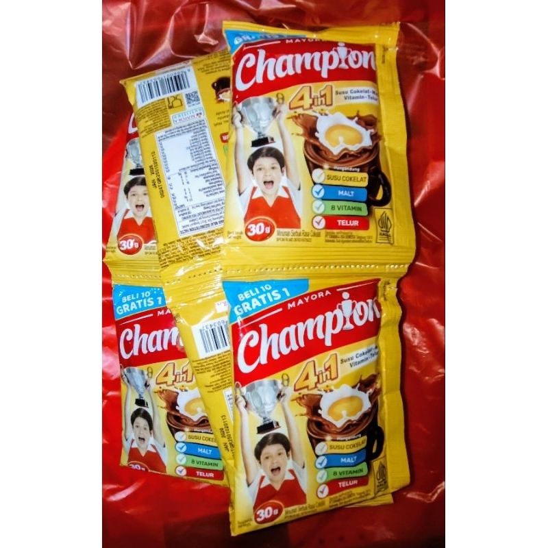 Jual ENERGEN CHAMPION 4in1 Susu Cokelat - 1 Renceng (11 Sachet @30g ...
