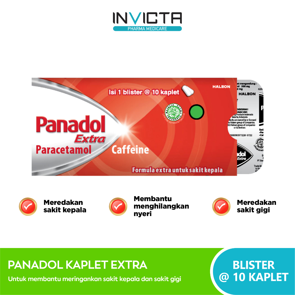 Jual Panadol Extra (Merah) - 10 Kaplet | Shopee Indonesia