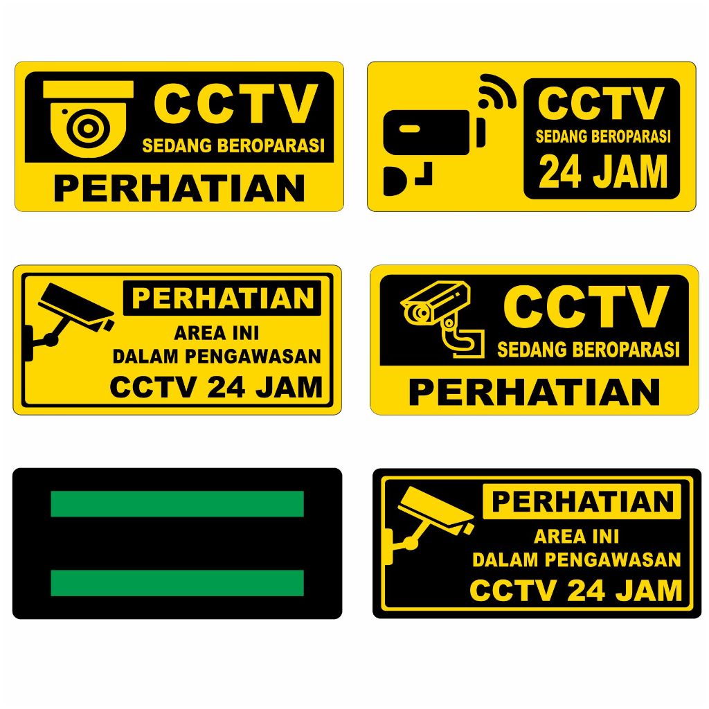 Jual Sign Board Akrilik Tanda Penunjuk Area di Awasi CCTV | Shopee ...