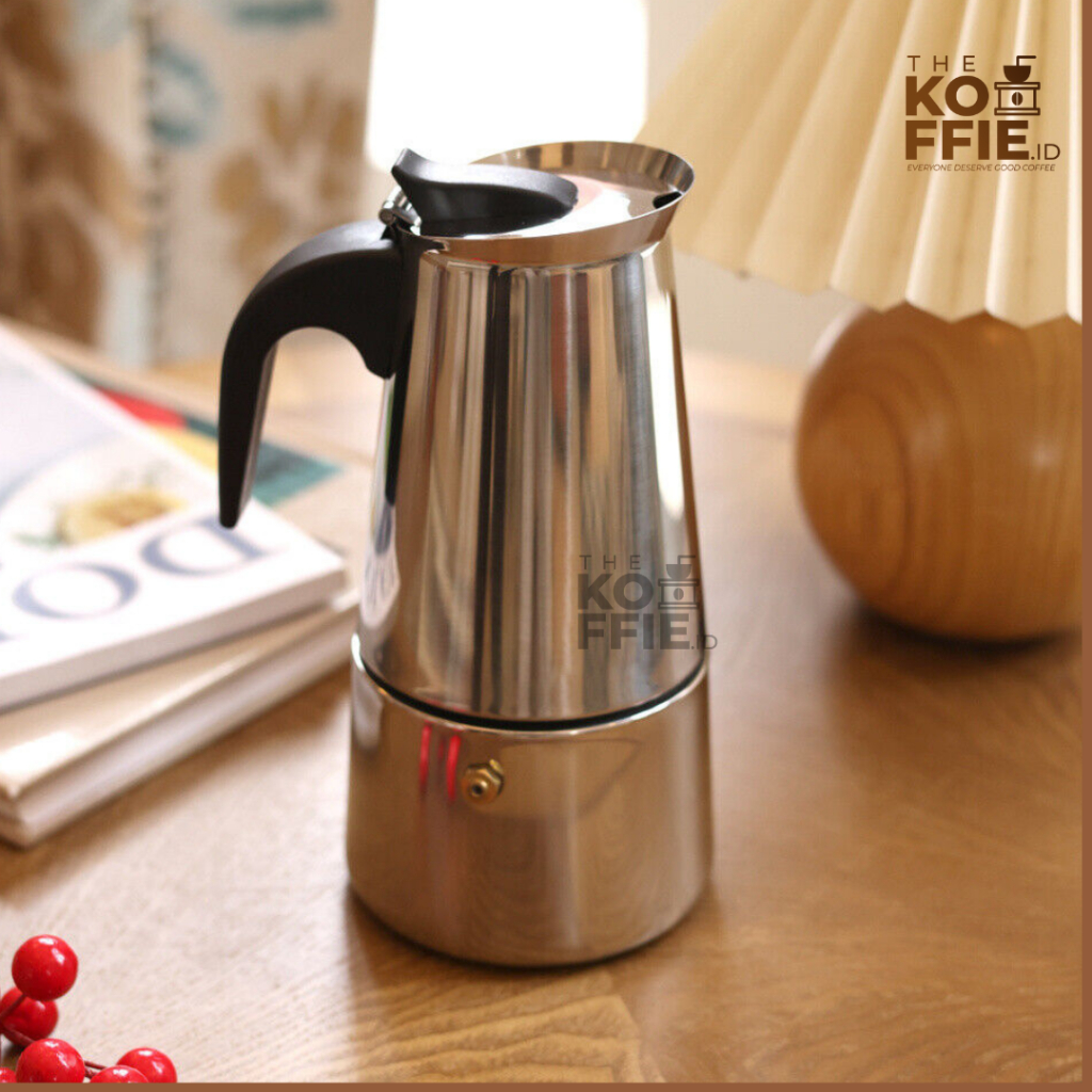 Jual Moka pot Stainless Steel 450ml espresso based kopi susu mokapot ...