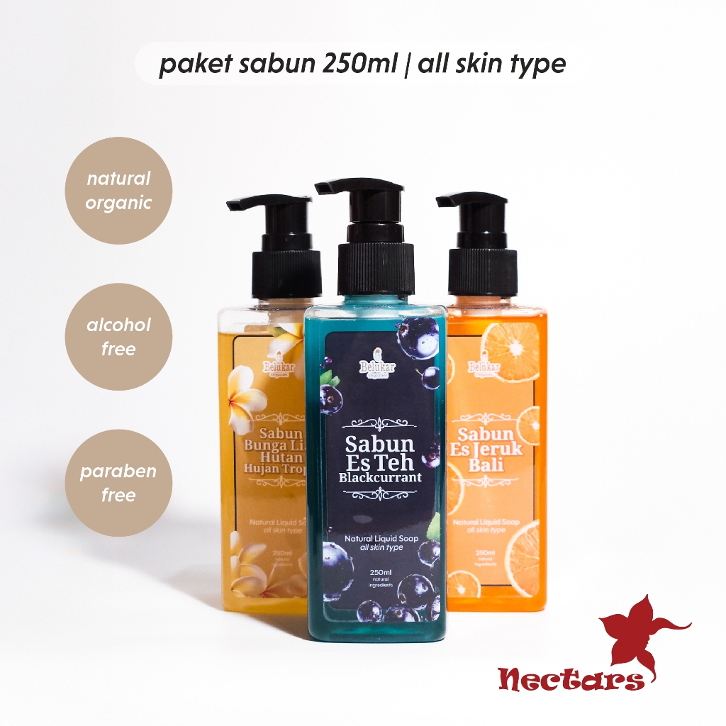 Jual BUNDLING BELUKAR ORGANICS sabun isi 5 (Sabun Es Teh Blackcurrant ...