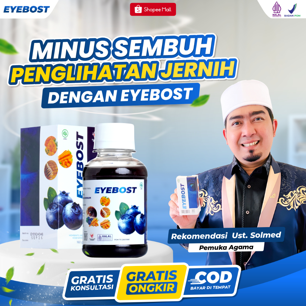 Jual Eyebost Vitamin Mata Original Bantu Mengobati Masalah Mata Obat ...